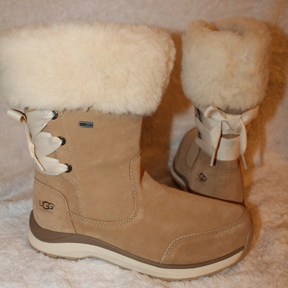 UGG | Shoes | Ugg Ingalls Suede Waterproof Ribbon Boots Sand | Poshmark